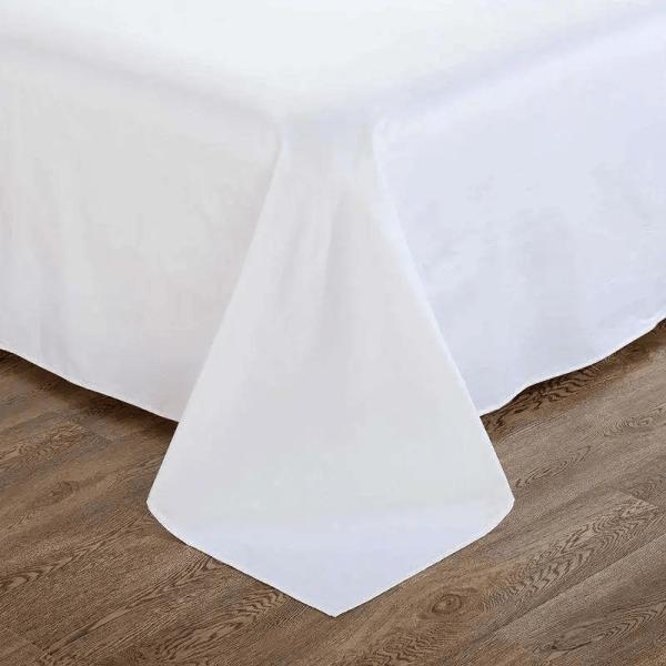 Quality Luxury White Hotel Fitted Sheets Hotel Style Bed Sheets With Woven Technics for sale