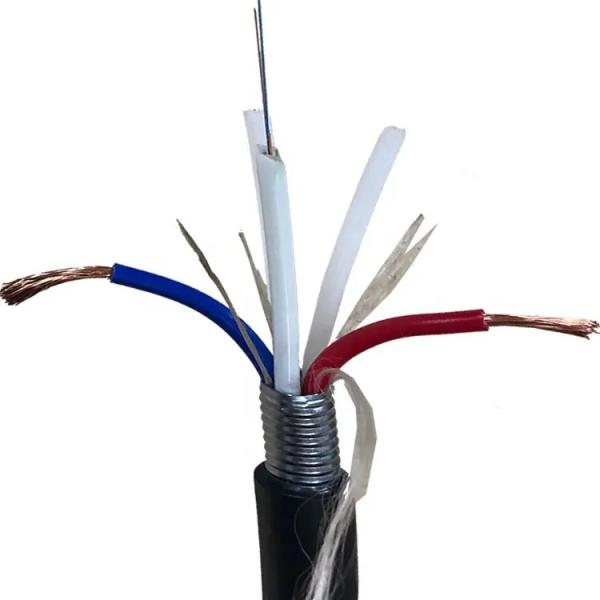 Quality Hybrid FTTH OPLC Fiber Optic Cable Power and Data Transmission Cable for sale