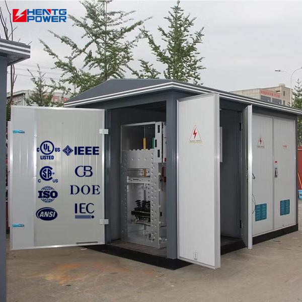 Quality Compact Substation Box Type Substation with IP54 Protection Oil-Immersed Cooling and Factory-Assembled Design for sale
