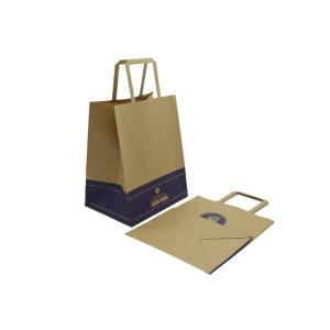 Quality Customized OEM Kraft Paper Gift Bags with Handles Brown Gift Bags Bulk Medium for sale