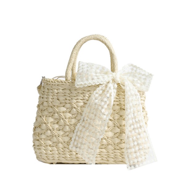 Quality 2024 Shoulder Bags Tote Bag Mexico French Basket Straw Weave Beach Bags Women Striped for sale