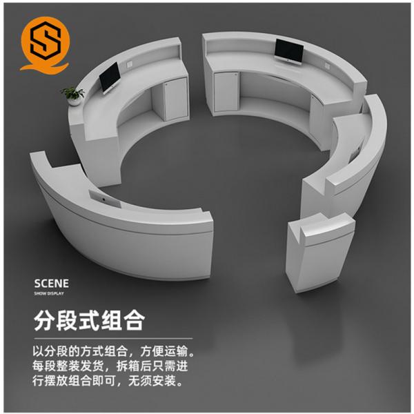 Quality ISO9001 Approved Airport Reception Desk Round Reception Table for sale