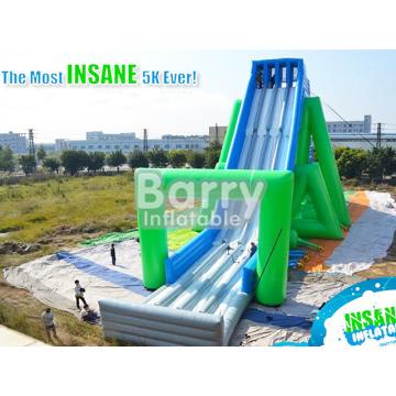 Customized 5k Slingshot Giant Inflatable Slide For Adults 0.55mm PVC Tarpaulin