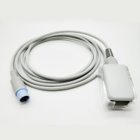 Quality Siemens 7 Pin Spo2 Sensor Cable TPU Material 2.2 Meter For Medical Equipment for sale