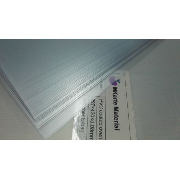 Quality 0.04-1.0mm Thickness Transparent Pvc Coated Overlay for sale