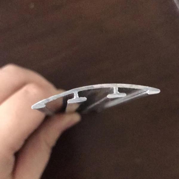 Quality Textured Surface Aluminium Profile for Polycarbonate Sheet ISO9001 for sale