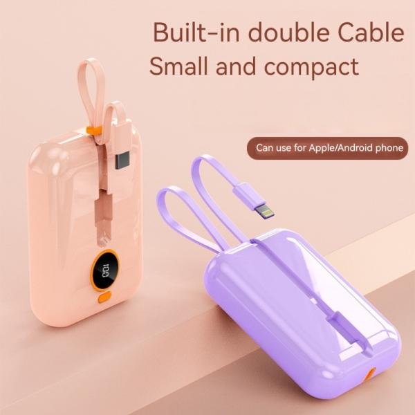 Quality Type C Output Interface Portable 10000mAh Power Bank for Outdoor Charging and for sale