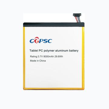 Quality 3.7V8000mAh Tablet PC polymer aluminum battery for sale