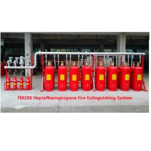 Quality Flooded Heptafluoropropane FM200 Cylinder Pipe Network Clean Gas Fire Suppressio for sale