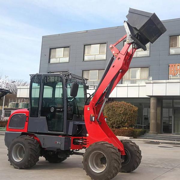 Quality 45° Dumping Landscaping Small Wheel Loader With 49° Steering Angle for sale