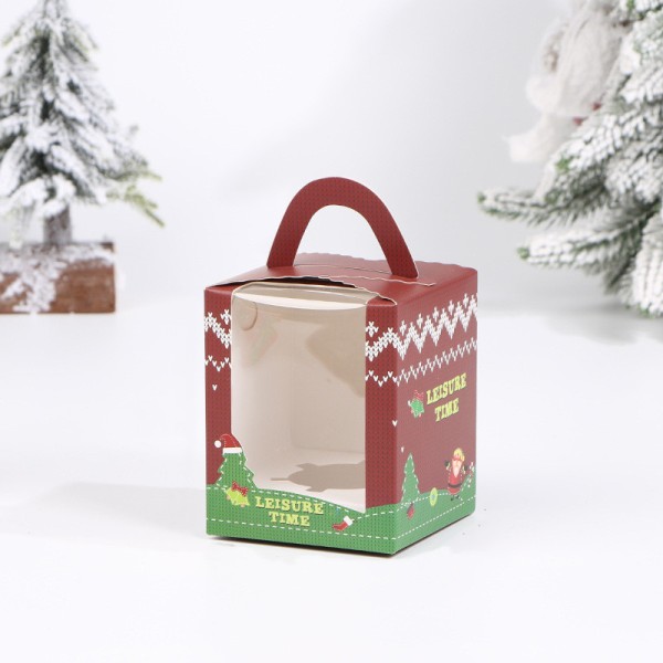 Quality Customized Printed Holiday Bakery Boxes For Christmas Cupcake Pastry for sale