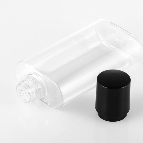 Quality Transparent Plastic Screw Top Jar 70mm Width Airless Leakproof for sale