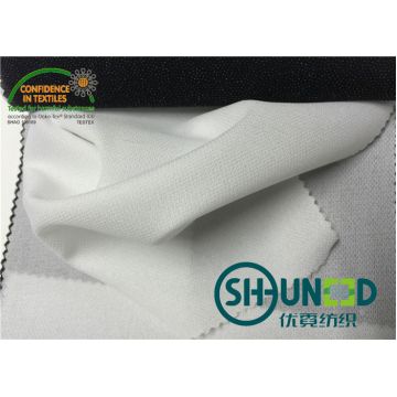 Quality Double Dot Interfacing Material , PA Coating pcc Interlining Shrinkage for sale