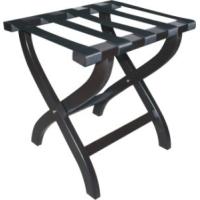 Quality Foldable Hotel Luggage Racks Screw holes Wooden Hotel Suitcase Holder for sale