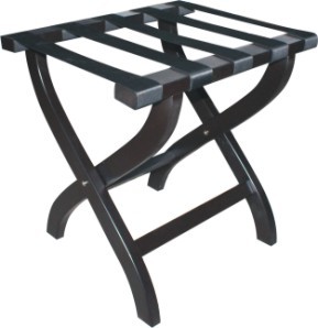 Quality Foldable Hotel Luggage Racks Screw holes Wooden Hotel Suitcase Holder for sale