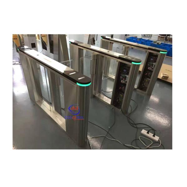 Quality Stainless Steel Rectangular Security Turnstile Gate Bi Directional For Indoor / for sale