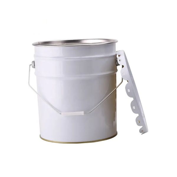 Quality Metal Paint Buckets with Exterior Print for Industrial Chemical and Paint Use for sale