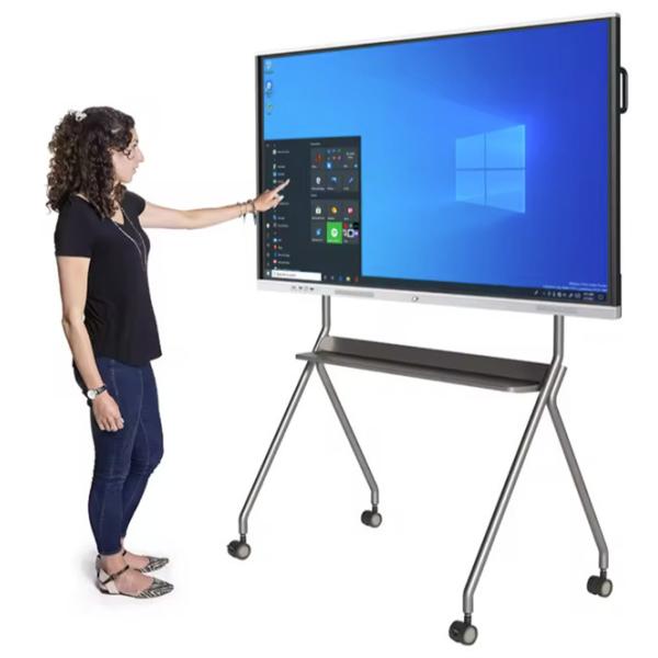 Quality Gray Heavy Duty Heavy Duty Rolling TV Stand On Wheels For 220 Lbs Weight Capacity for sale