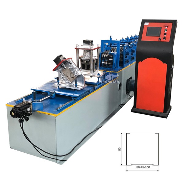 Quality 7000*1400*1500mm C Channel Roll Forming Machine 15-20m/Min Speed for sale