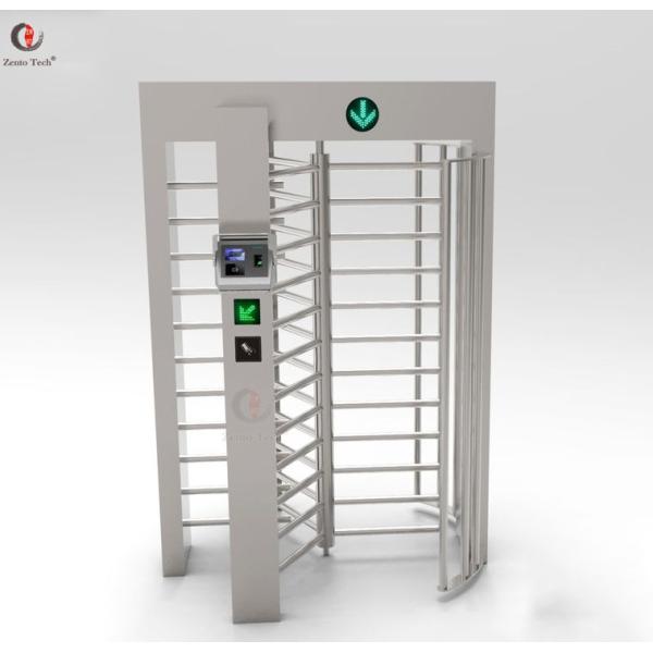 Quality SUS 304 Silver Full Height Security Gate Turnstile Barrier Gate for sale