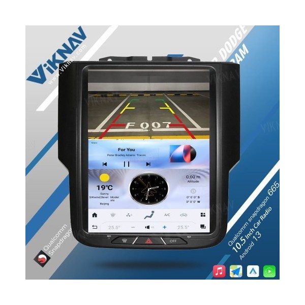 Quality VIKNAV 10.5 inch For Dodge Ram 1500 (2013-2018) Automatic Touch Screen Android for sale