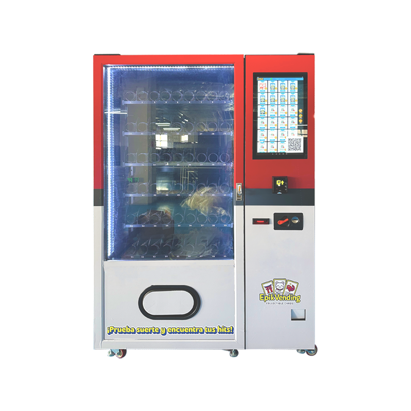 Quality Compact Pokemon Vending Machine with Customized Stickers with Card Reader Suitable for Selling TCG Product for sale