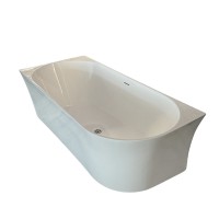 Quality High-Quality Acrylic Free Standing Bathtub with Reinforced Fiberglass Layers and for sale