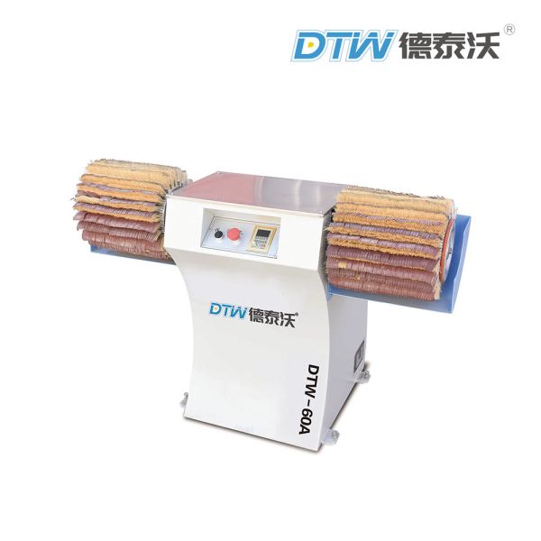 Quality 2 Rollers Manual Sanding Machine DTW MDF Wood Sander Brush Machine for sale