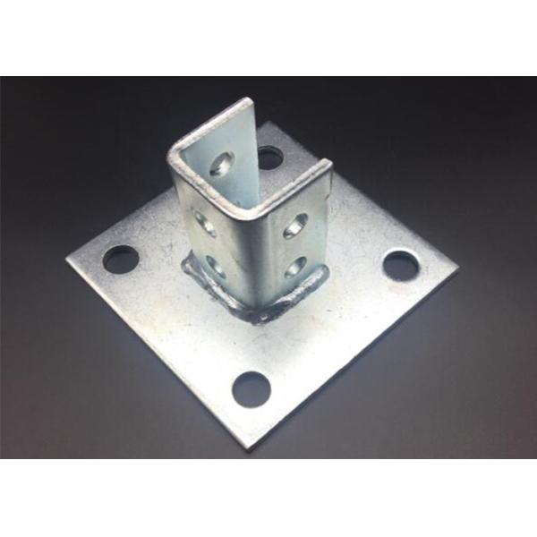 Quality HDG Galvanized Unistrut Base Plate Carbon Steel Electrogalvanized for sale