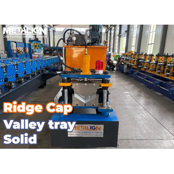 Quality Advanced Effective Ridge Cap Roll Forming Machine With Safety-Fold Profile for sale