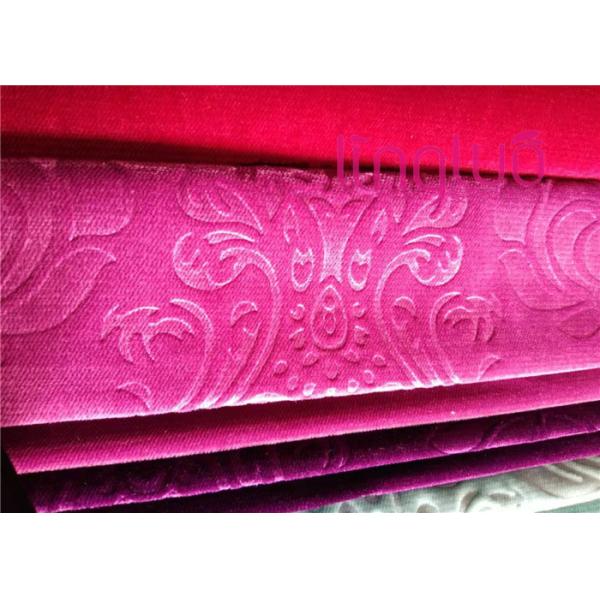 Quality Customized Pattern Jacquard Sofa Fabric / Pink Jacquard Fabric for sale