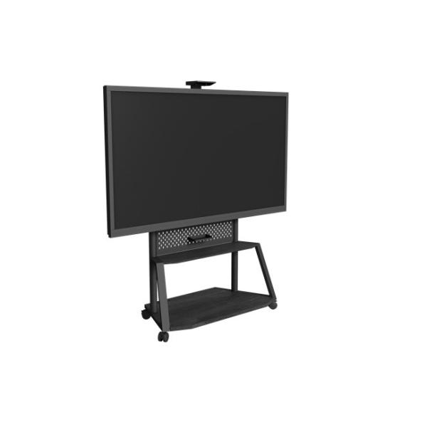 Quality 198Lbs Cart Tv Stand With Laptop Shelf Tray Locking Wheels Flat Screen Rolling for sale