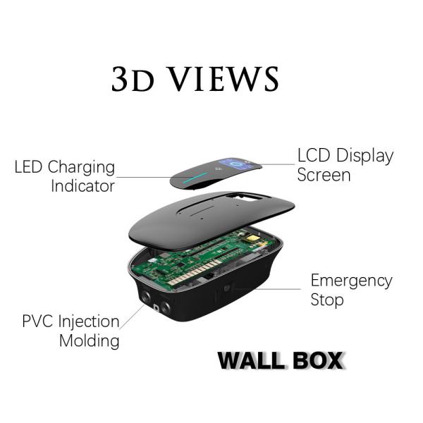 Quality FCC Level 2 Single Phase EV Charger Wallbox 12kW Wall Mounted EV Charging for sale