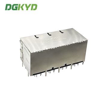 Quality DGKYD24Q042DH14A4D068 Multi-Port Socket 10P8C Connector Gigabit 2X4 Modular for sale