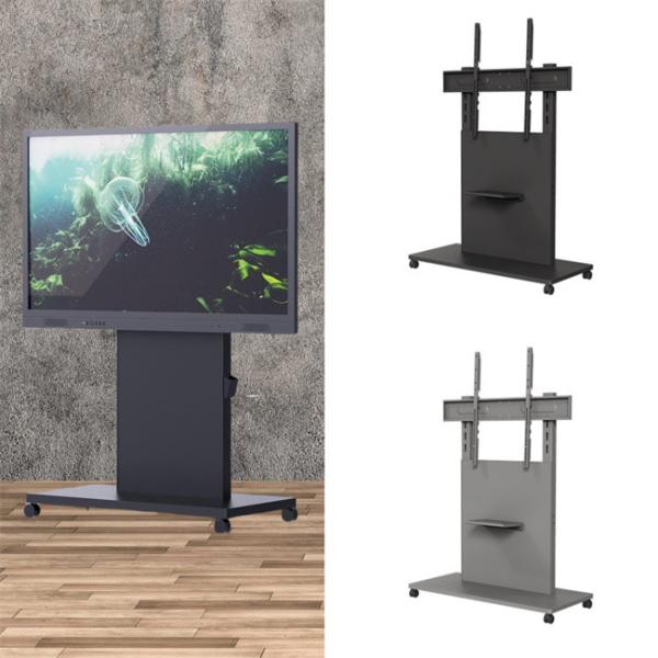 Quality 360 Degree 90kg Rolling TV Stand Metal Mobile Rolling Movable TV Stand for sale