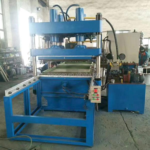 Quality Gym Rubber Floor Tiles Making Machine Plate Vulcanizing Press 5.5KW for sale