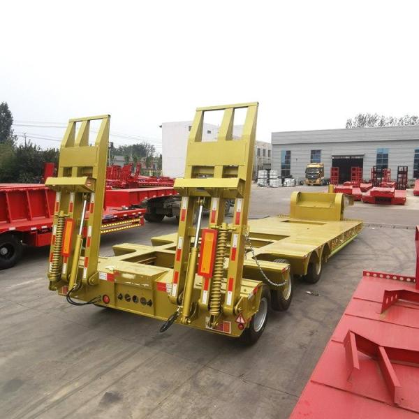 Quality 2-4 Axle Truck Semi Trailer Steel Heavy Loads Excavator Semi Trailer for sale