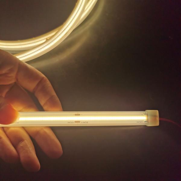 Quality Dimmable 10mm led strips lighting flex 24v dim cob led strip ribbon lights 480 for sale