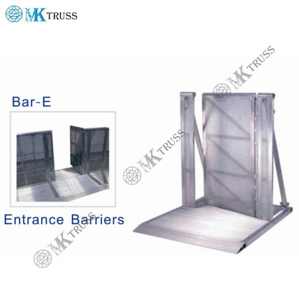 Quality 6061-T6 Aluminum Concert Stage Barrier 1.27m*1.0m*1.2m Unit Size for sale