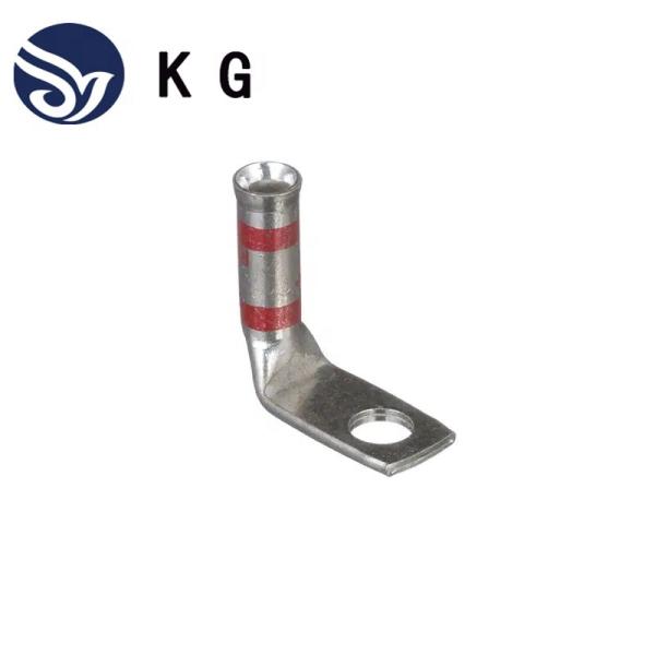 Quality LCAF8-14F-L Panduit Compression Lugs Flared Barrel 8 AWG Wire 1/4" Stud Hole 90 for sale
