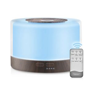 Quality 500ml Large Capacity Wood Grain Aromatherapy Essential Oil Diffuser Aroma for sale
