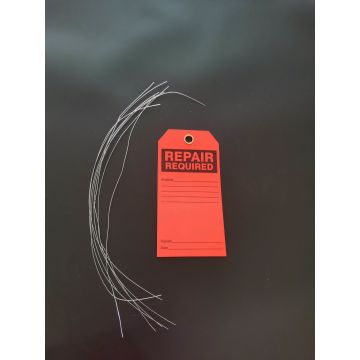 Quality 5 3/4" Rectangular Lockout Plastic Safety Tag Fluorescent 300g Cardstock for sale