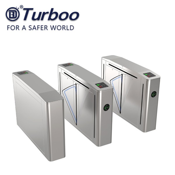 Quality 1.5mm stainless steel  high integrated  speed flap barrier gate  5 pairs of infrared sensors for sale