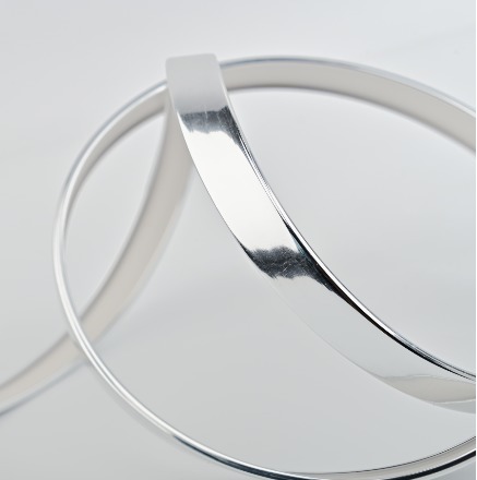 Quality Waterproof Silver Brushed Metallic PVC Edge Banding - Flexible Decorative Trim for Kitchen & Wardrobe for sale
