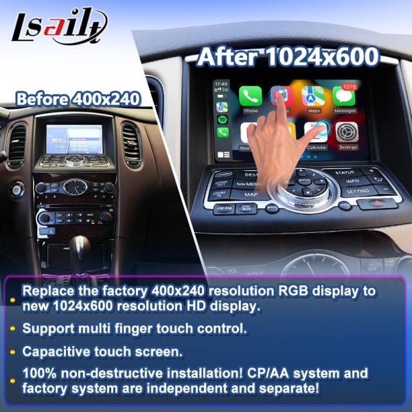Quality Lsailt Android Auto Carplay Screen for 2007-2017 Infiniti EX25 EX35 EX37 EX30d for sale