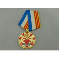 Quality Die Casting Zinc Alloy Custom Medal Awards With Soft Enamel Gold Plating for sale