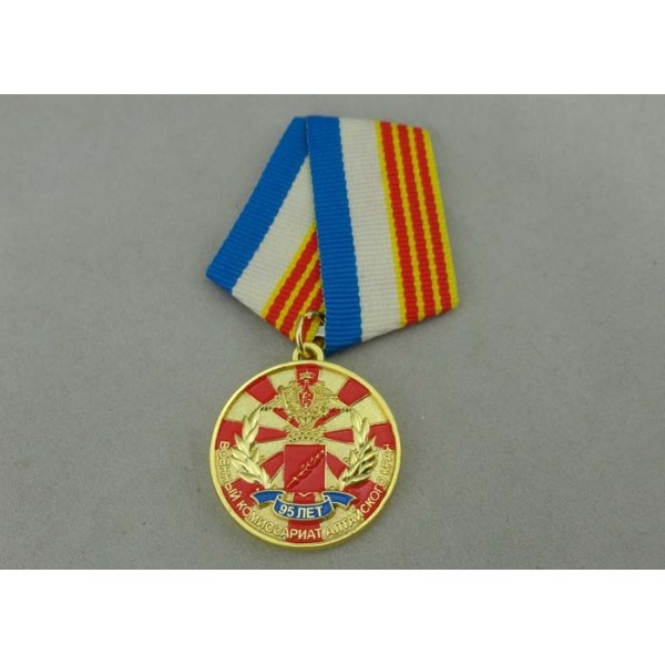Quality Die Casting Zinc Alloy Custom Medal Awards With Soft Enamel Gold Plating for sale