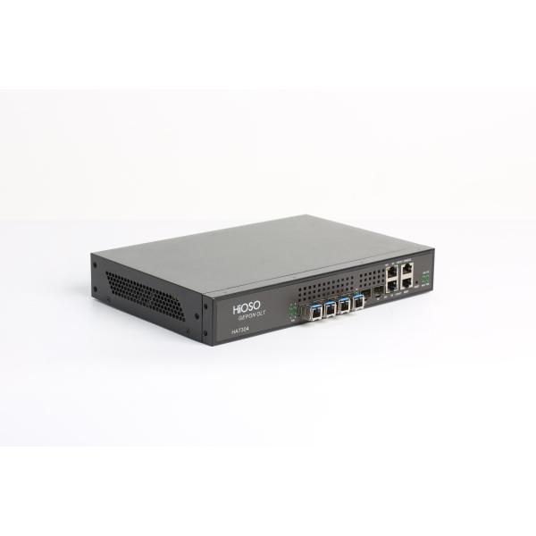 Quality 4 Pon FTTH OLT 1 U Rack Epon Olt Gigabit TP SFP Port Compatible for sale