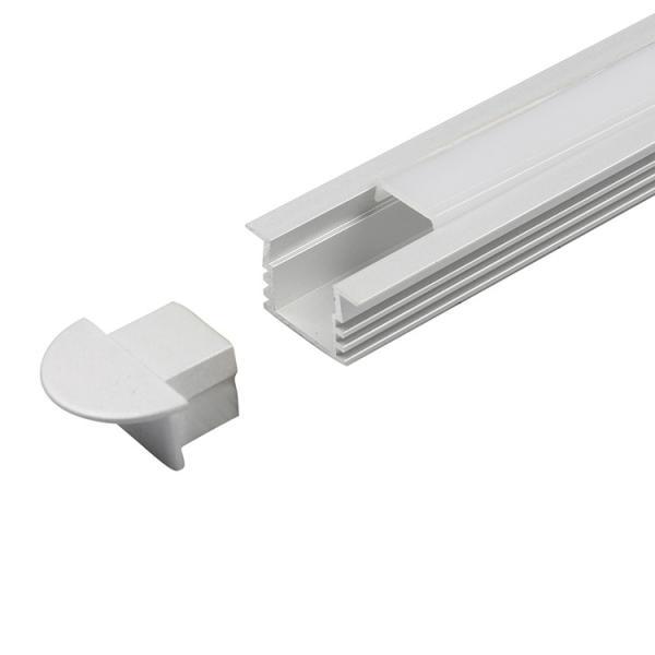 Quality 1612B Recessed LED Profiles & Extrusions With End Caps for sale