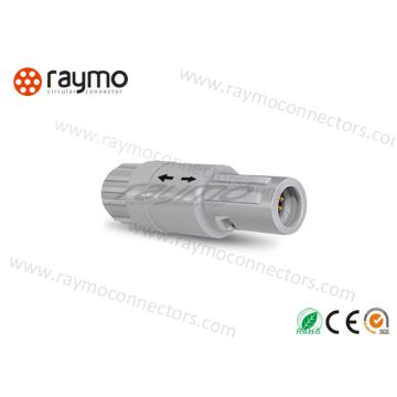 Quality 4 Pin Male Cable Connector , Circular Push Pull Connectors Provide Secure for sale